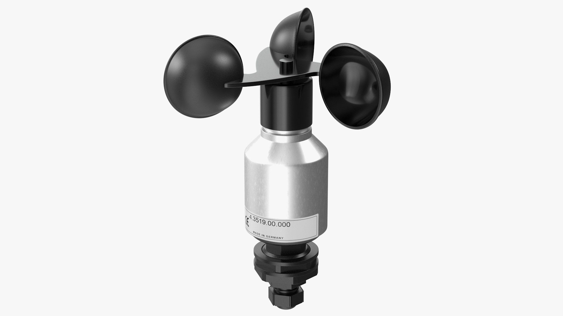 3D anemometer wind speed sensor - TurboSquid 1643612