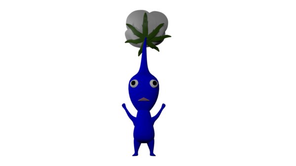 Flor Pikmin Azul Modelo 3D - TurboSquid 1643836
