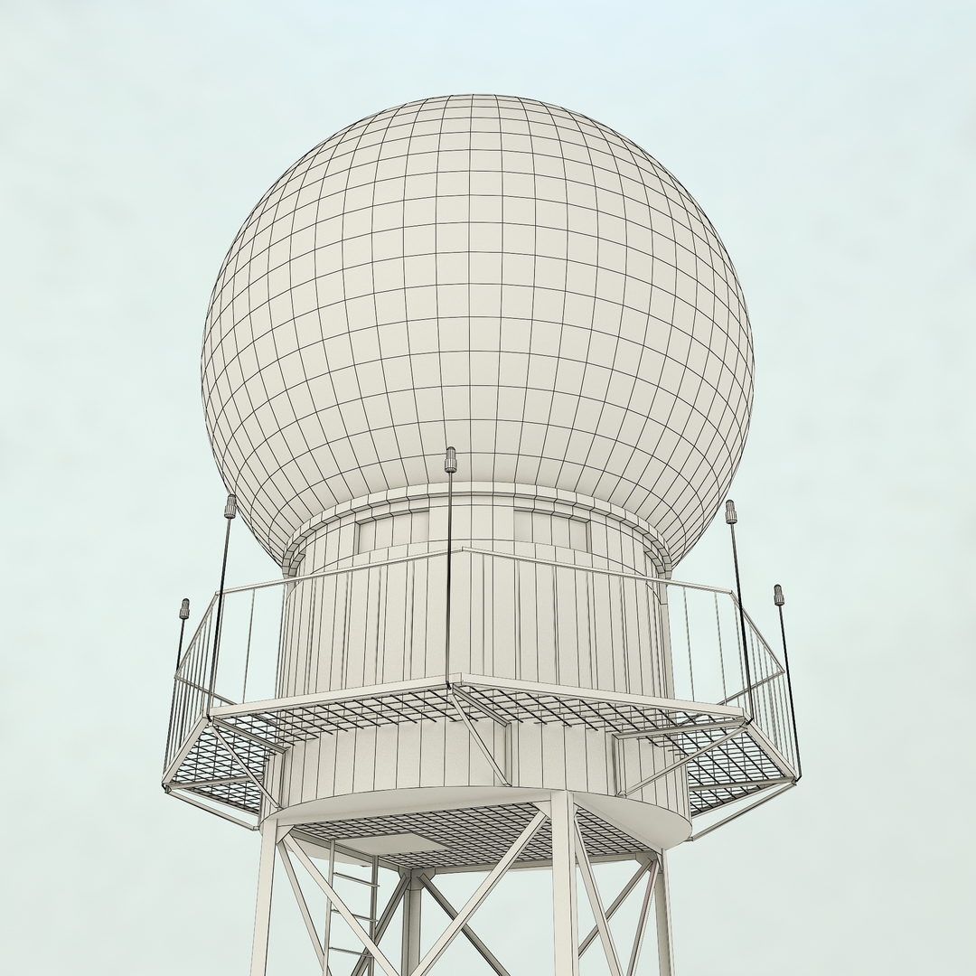 Equipment weather radar 3D model - TurboSquid 1643871
