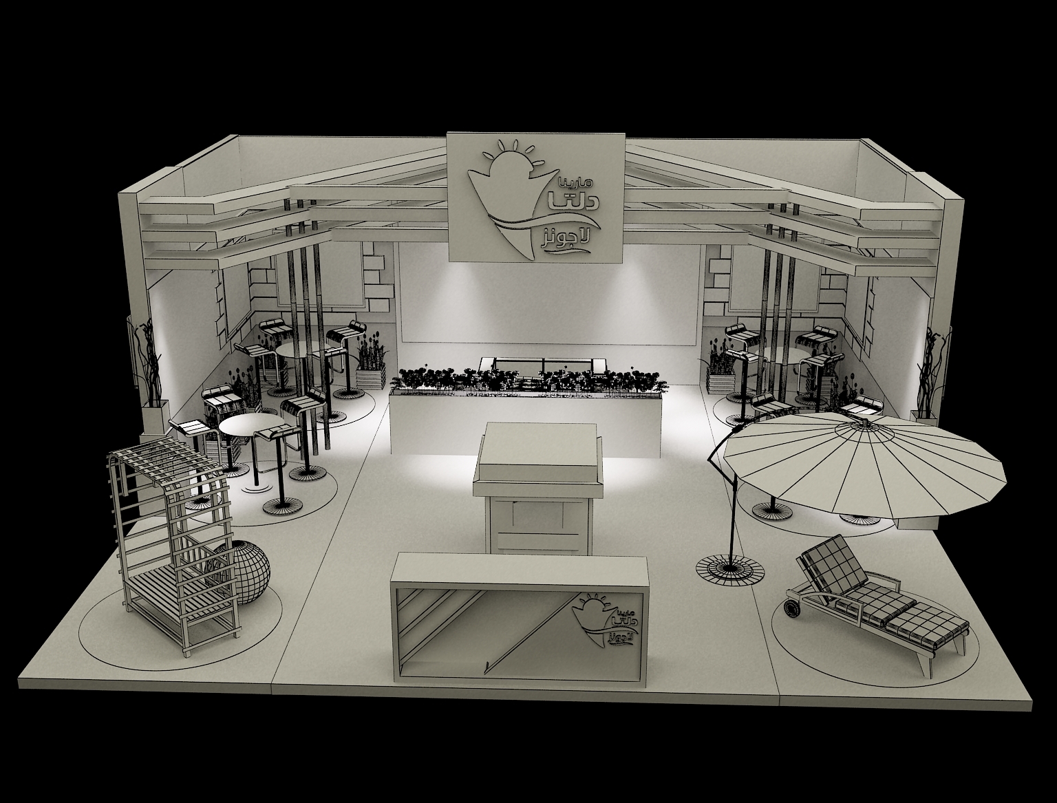 3D stand exhibition booth model - TurboSquid 1643928