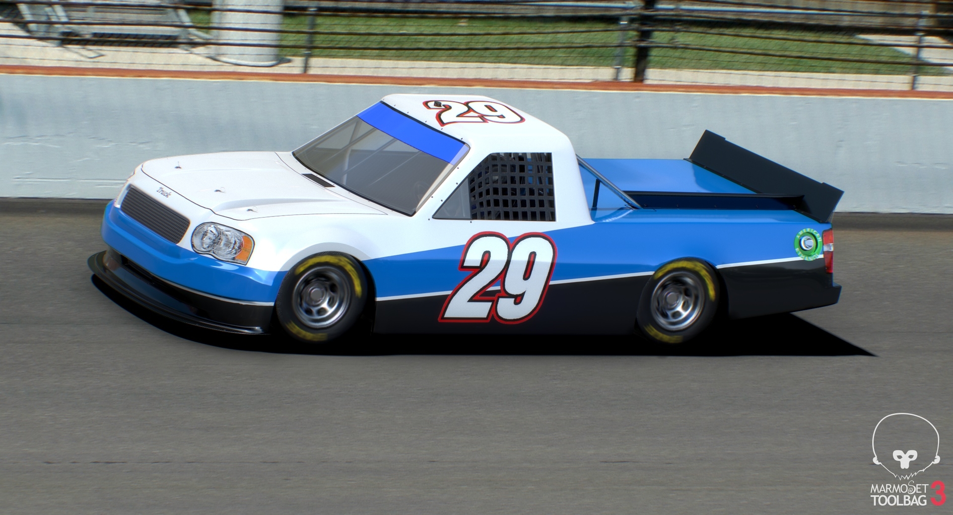 Nascar pickup truck race car 3D model - TurboSquid 1644319