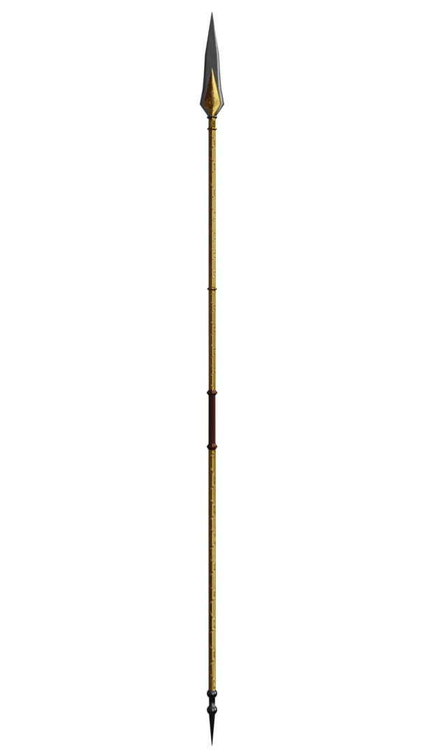 3D model golden spear gold - TurboSquid 1644321