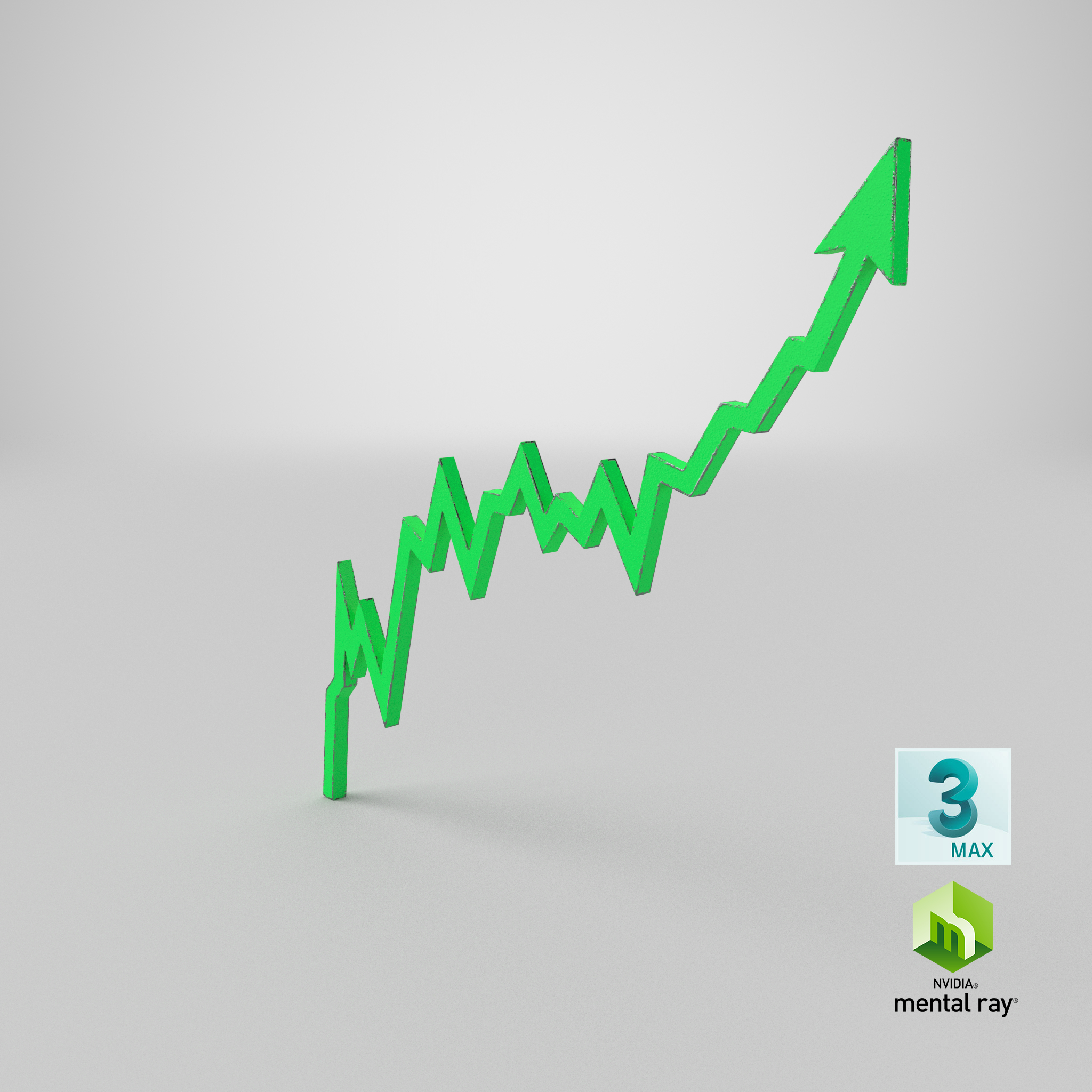 Steigender Graph V1 3D-Modell - TurboSquid 1638200