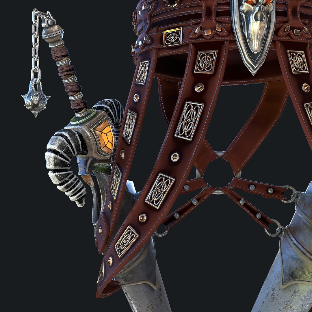 Fantasy swords scabbard modeled 3D model - TurboSquid 1644739