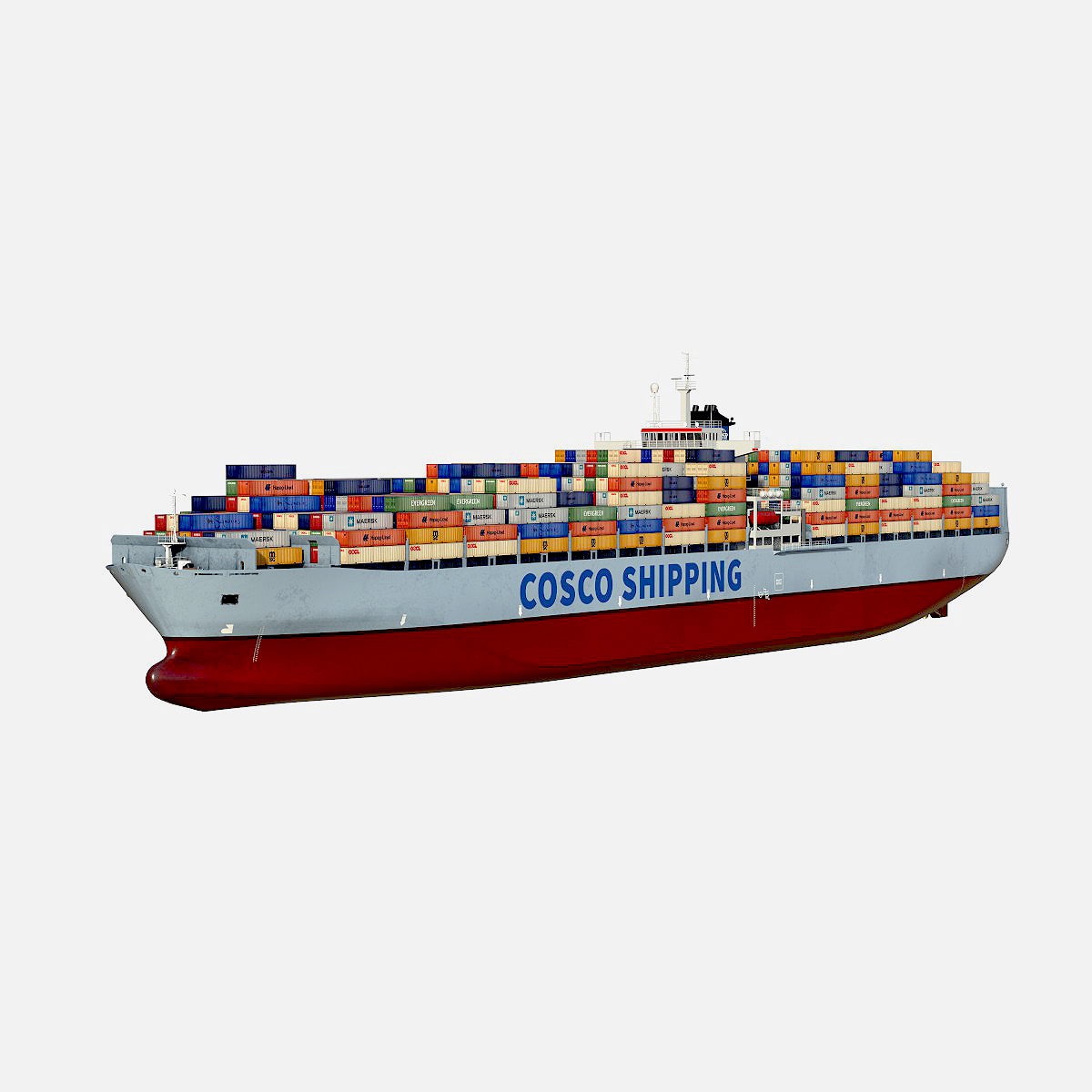 3D cosco container ship model - TurboSquid 1644861