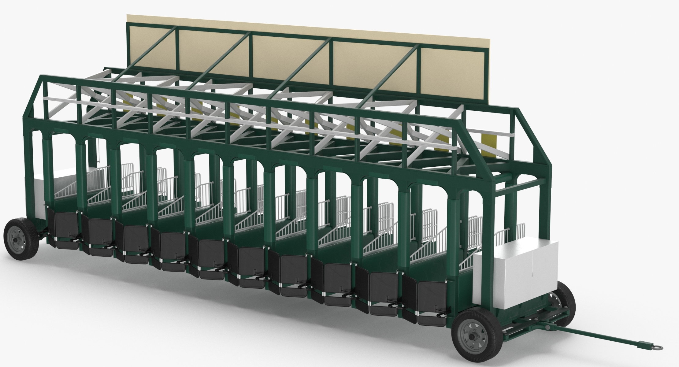 Horse racing starting gates 3D model - TurboSquid 1645174