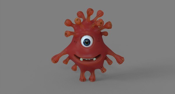 3D virus creature - TurboSquid 1540204