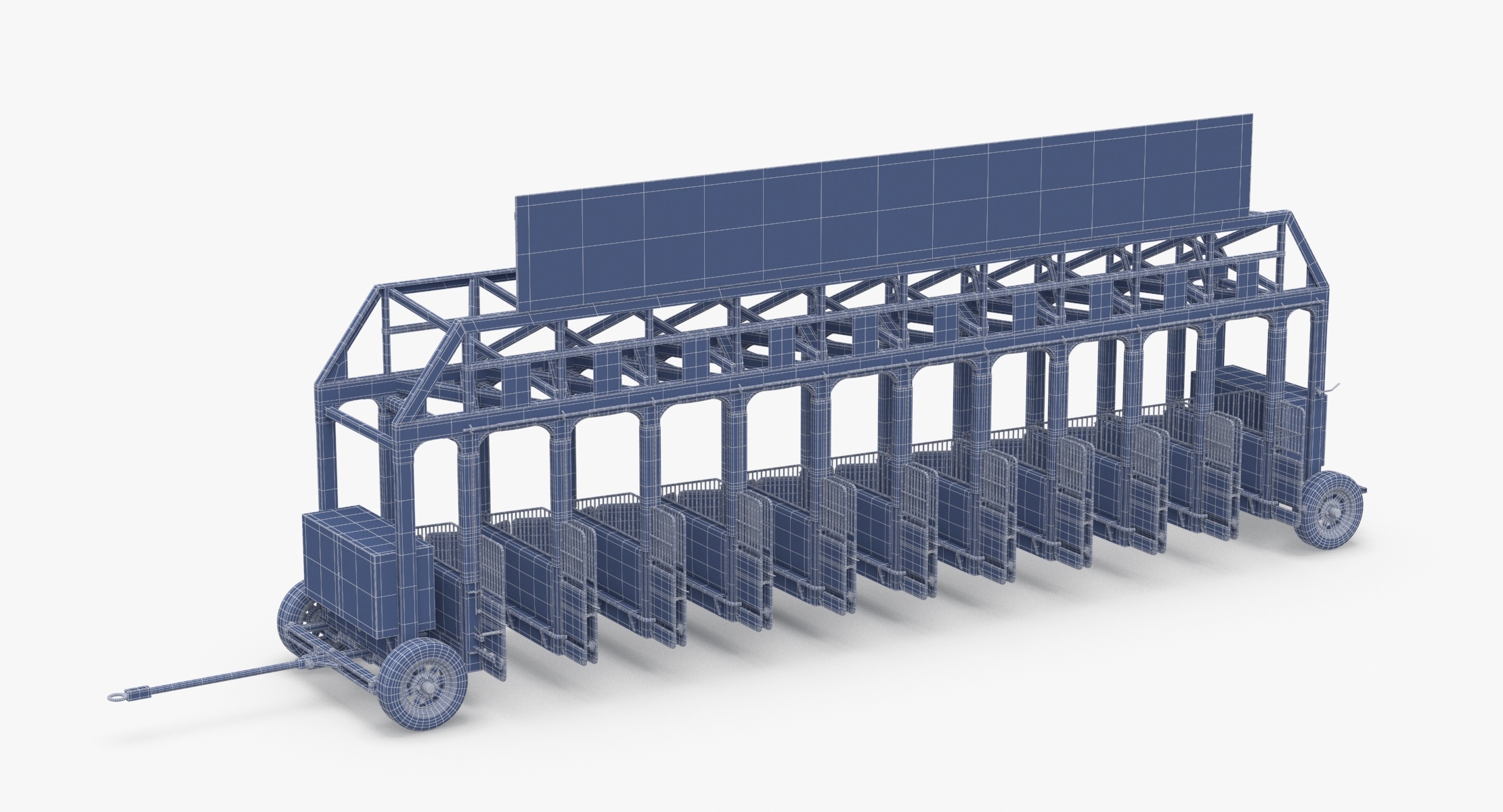 Horse racing starting gates 3D model - TurboSquid 1645184