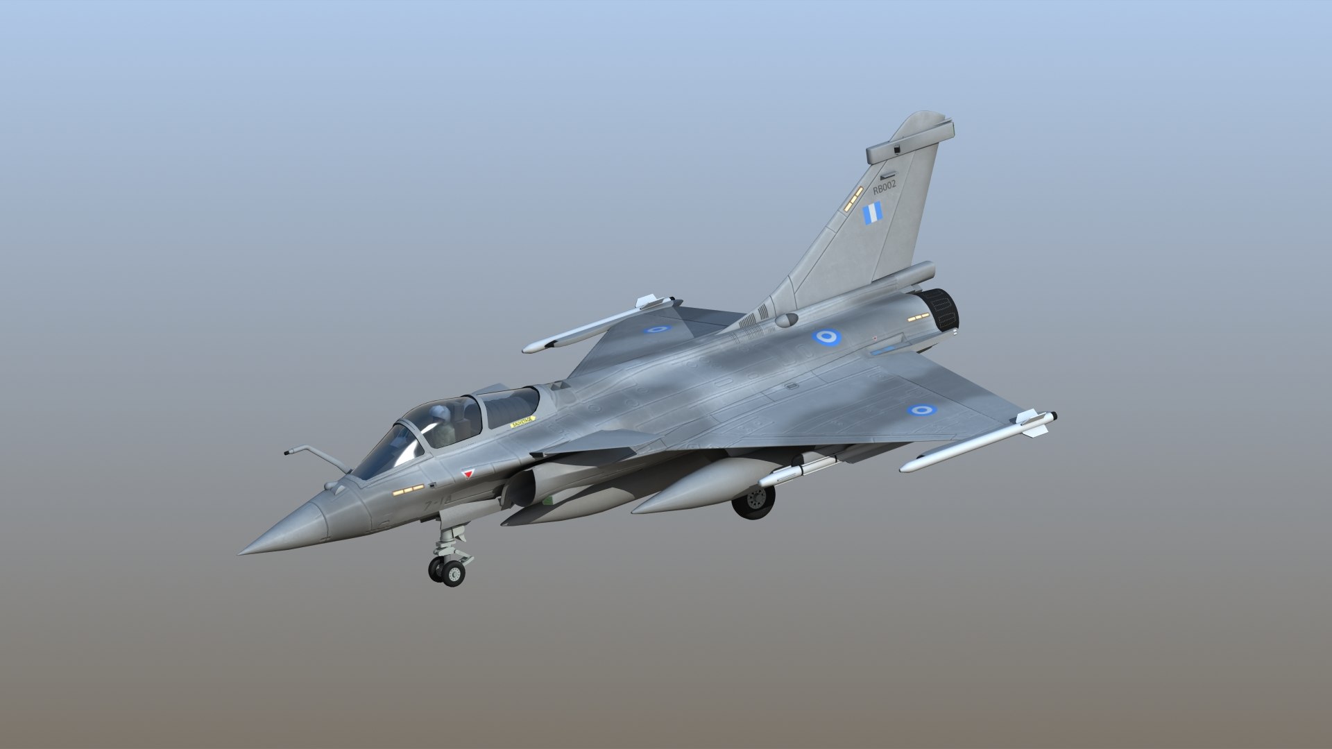 3D rafale c greek air force model - TurboSquid 1645393