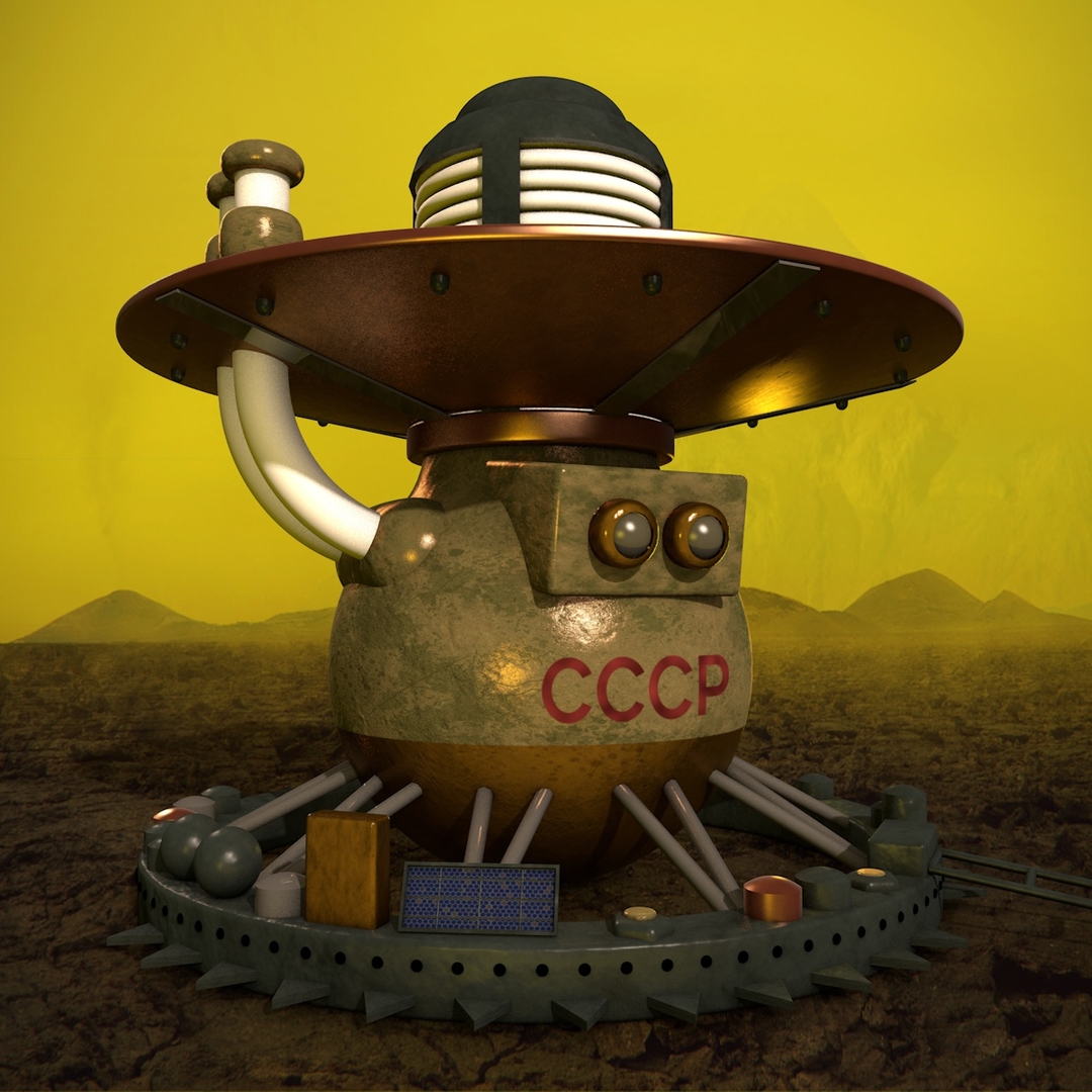 Venera 9 landing spacecraft 3D model - TurboSquid 1646029