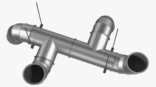 Air ventilation pipe systems 3D model - TurboSquid 1646485