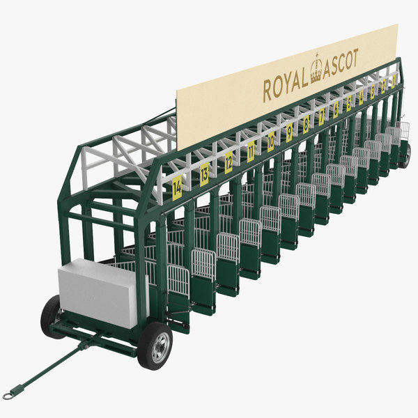 Horse racing starting gates 3D model - TurboSquid 1646578