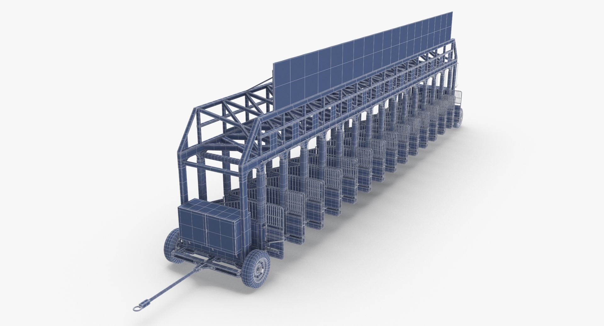 Horse racing starting gates 3D model - TurboSquid 1646578