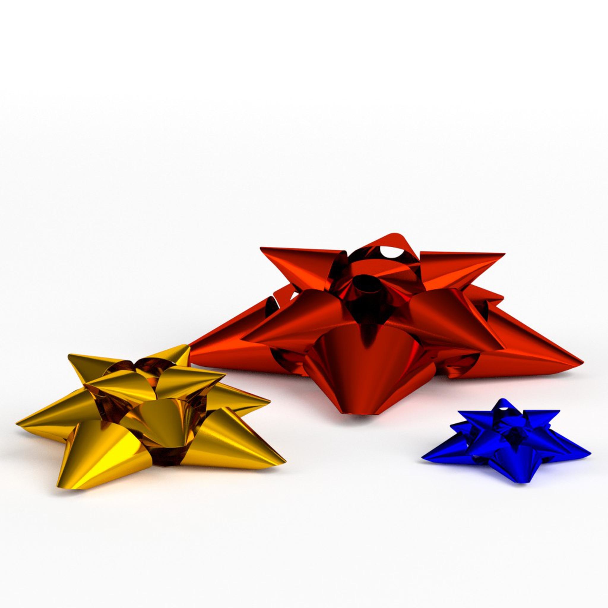 3D star bow ribbon - TurboSquid 1235033