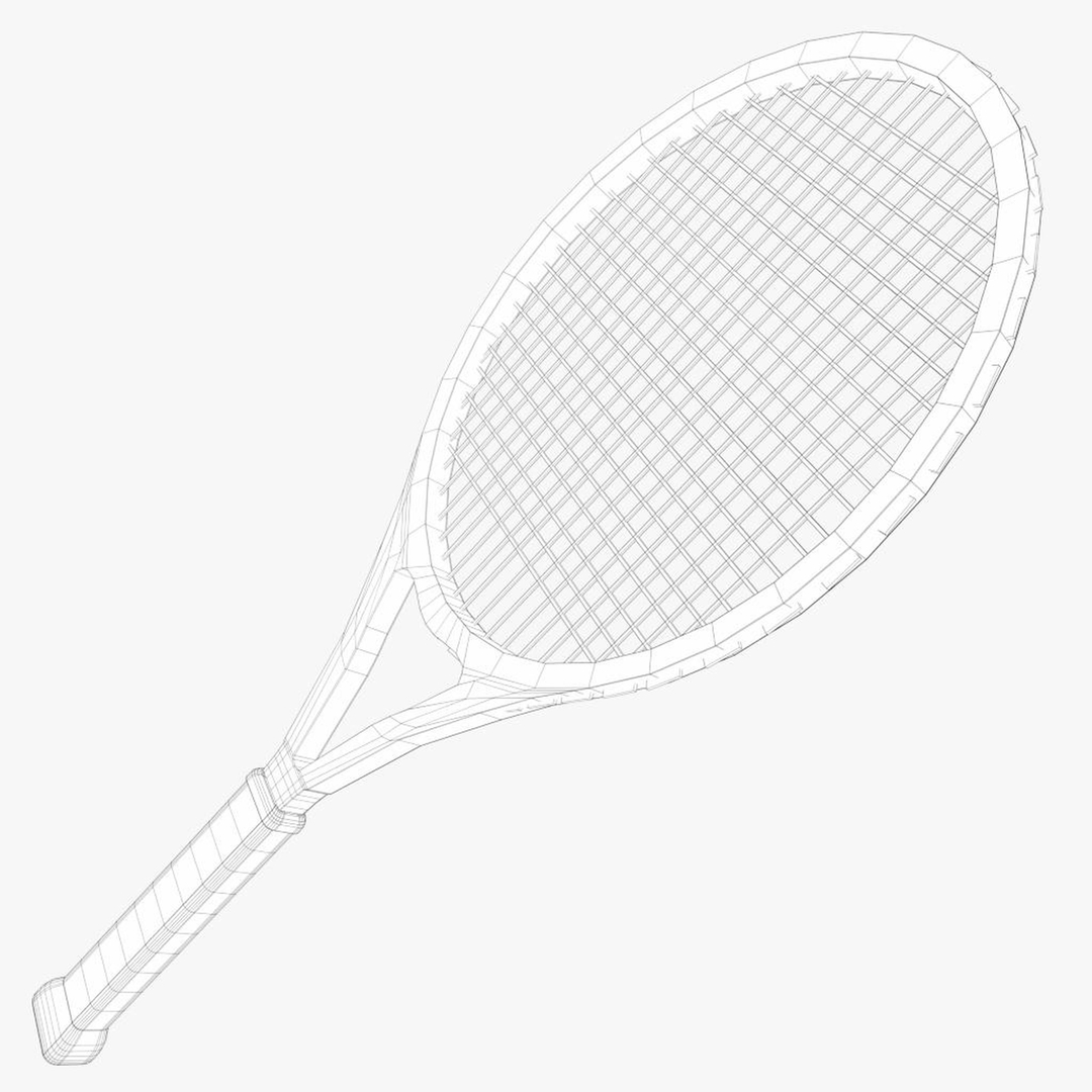 3d model tennis racket