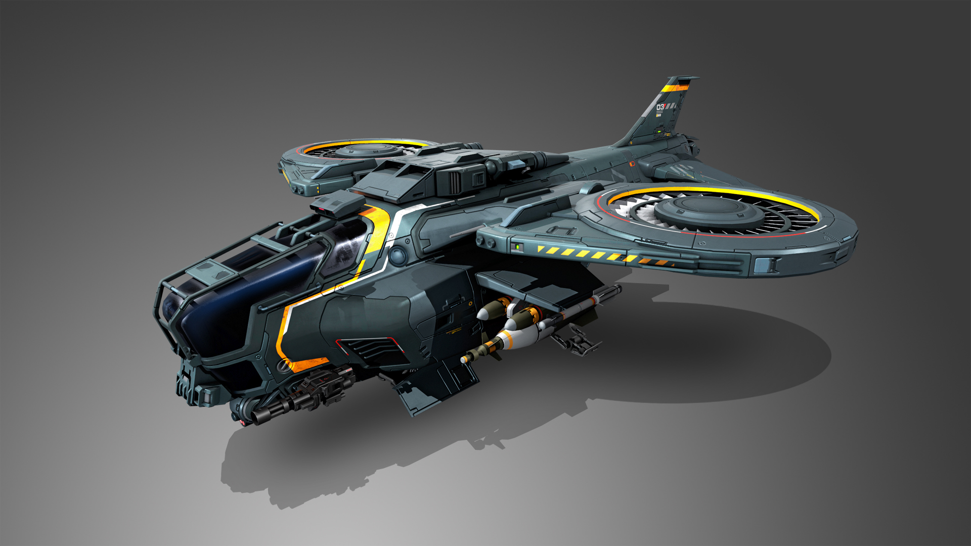 Sf - vtol dropship 3D - TurboSquid 1647456