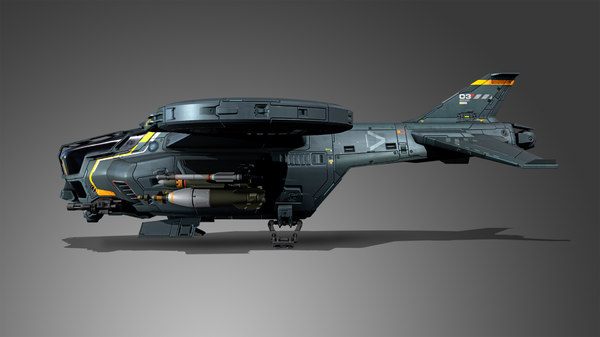 Sf - vtol dropship 3D - TurboSquid 1647456
