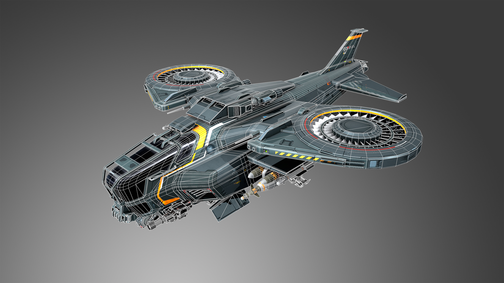 Sf - vtol dropship 3D - TurboSquid 1647456