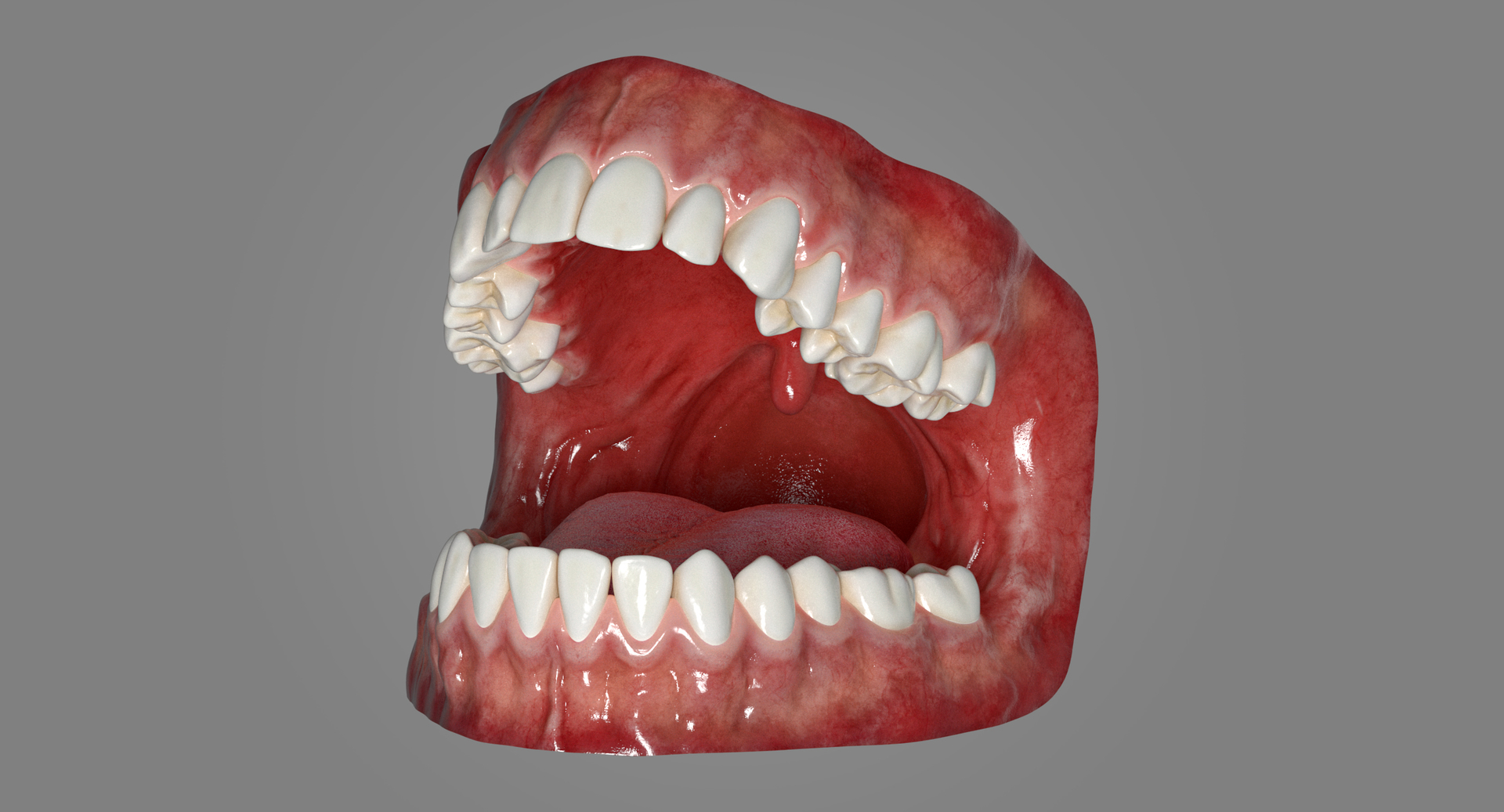 3D human mouth tongue - TurboSquid 1647548
