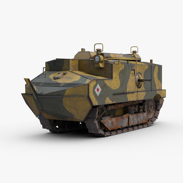 3D model ww1 tank schneider ca1 - TurboSquid 1647643