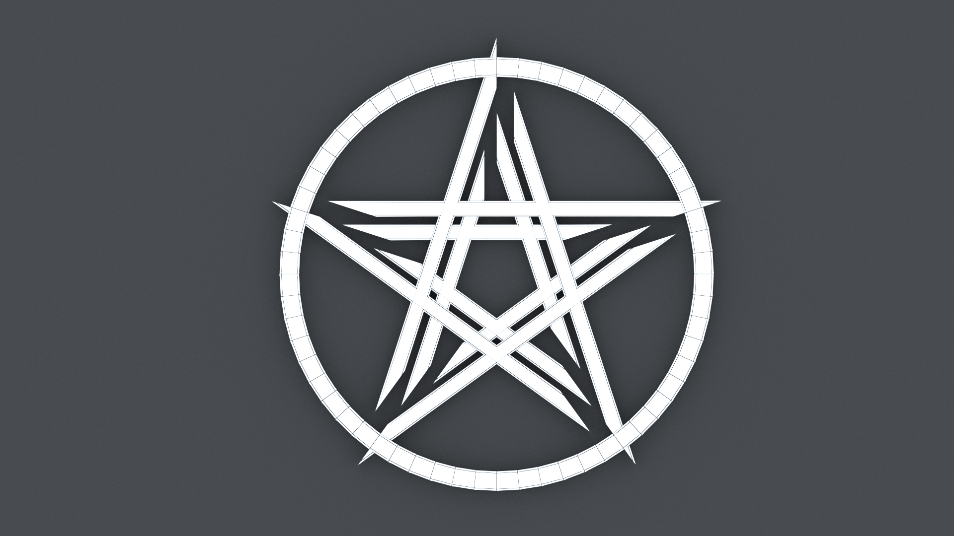 3D penta pentagram - TurboSquid 1647693