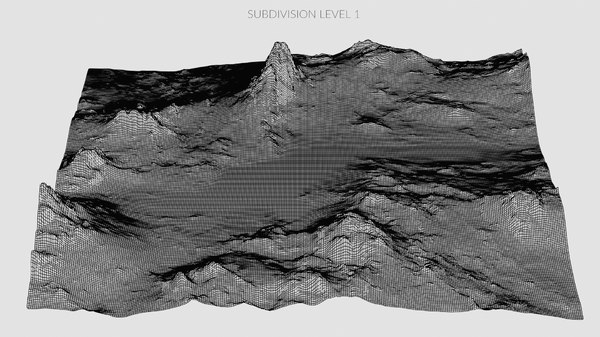 3D model lake mountains terrain - TurboSquid 1648046