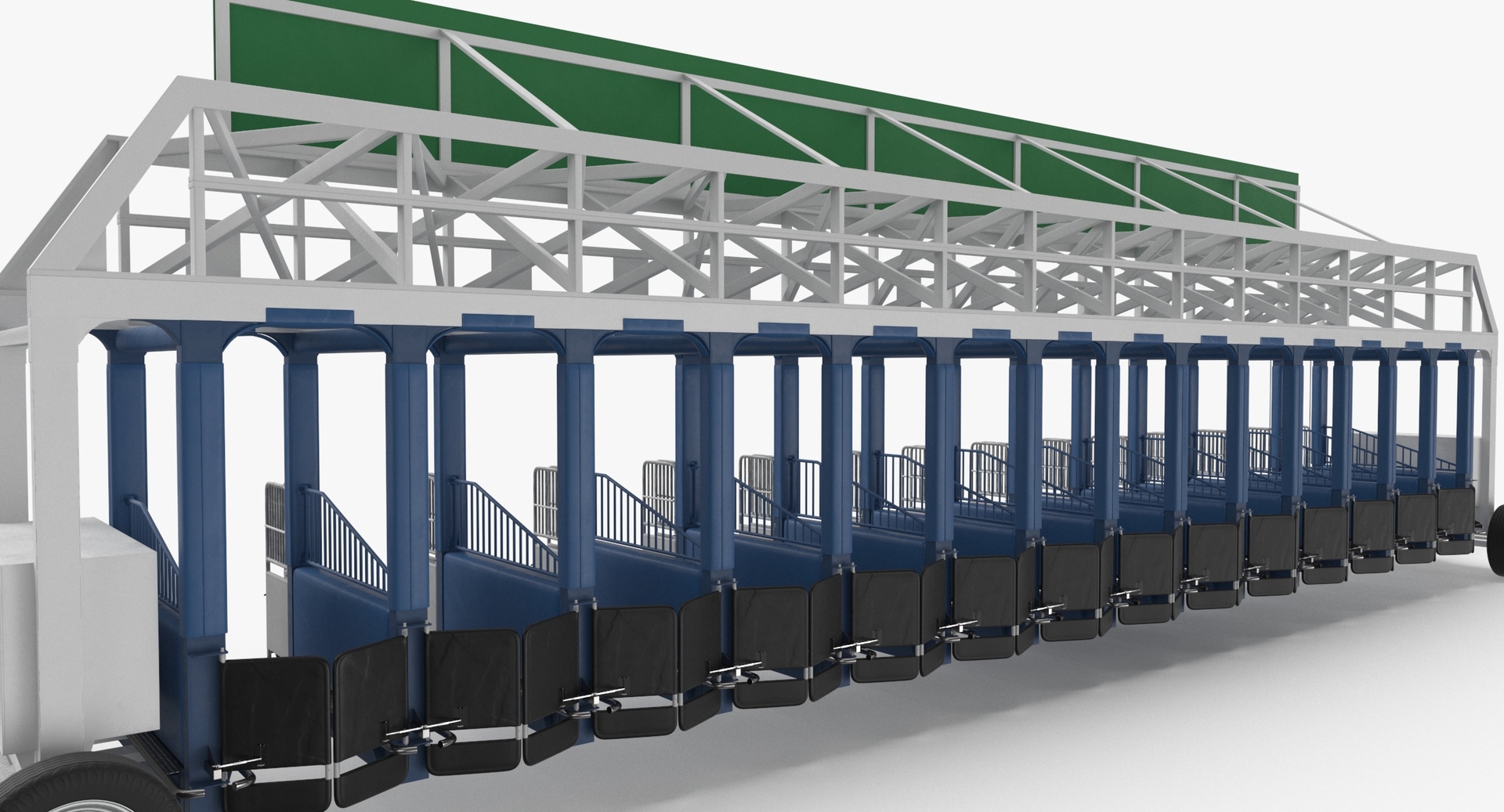 3D horse racing starting gates - TurboSquid 1647649