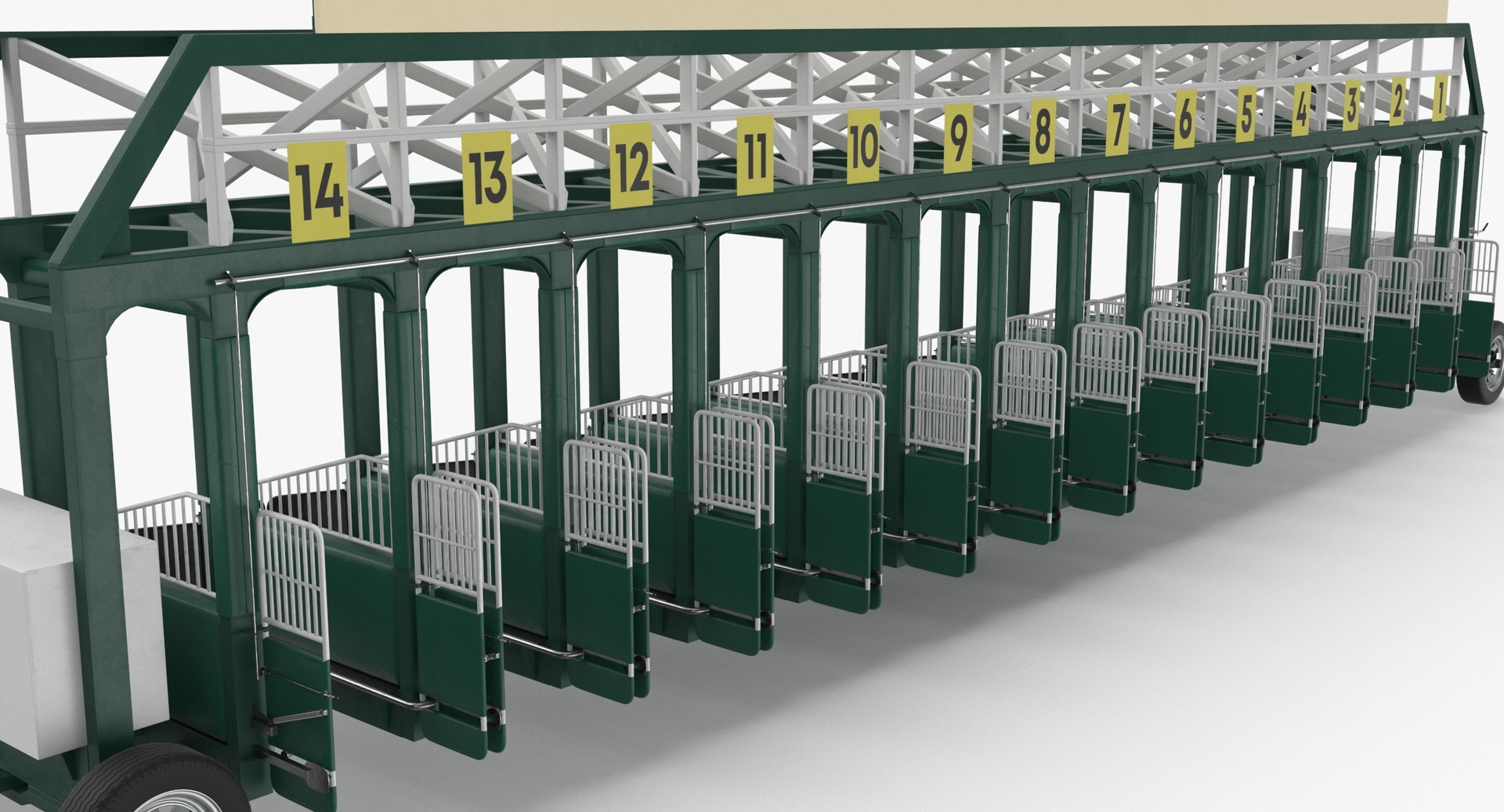 Horse racing starting gates 3D model - TurboSquid 1646578