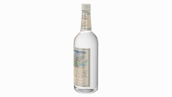 Devil springs vodka 1l model - TurboSquid 1648646