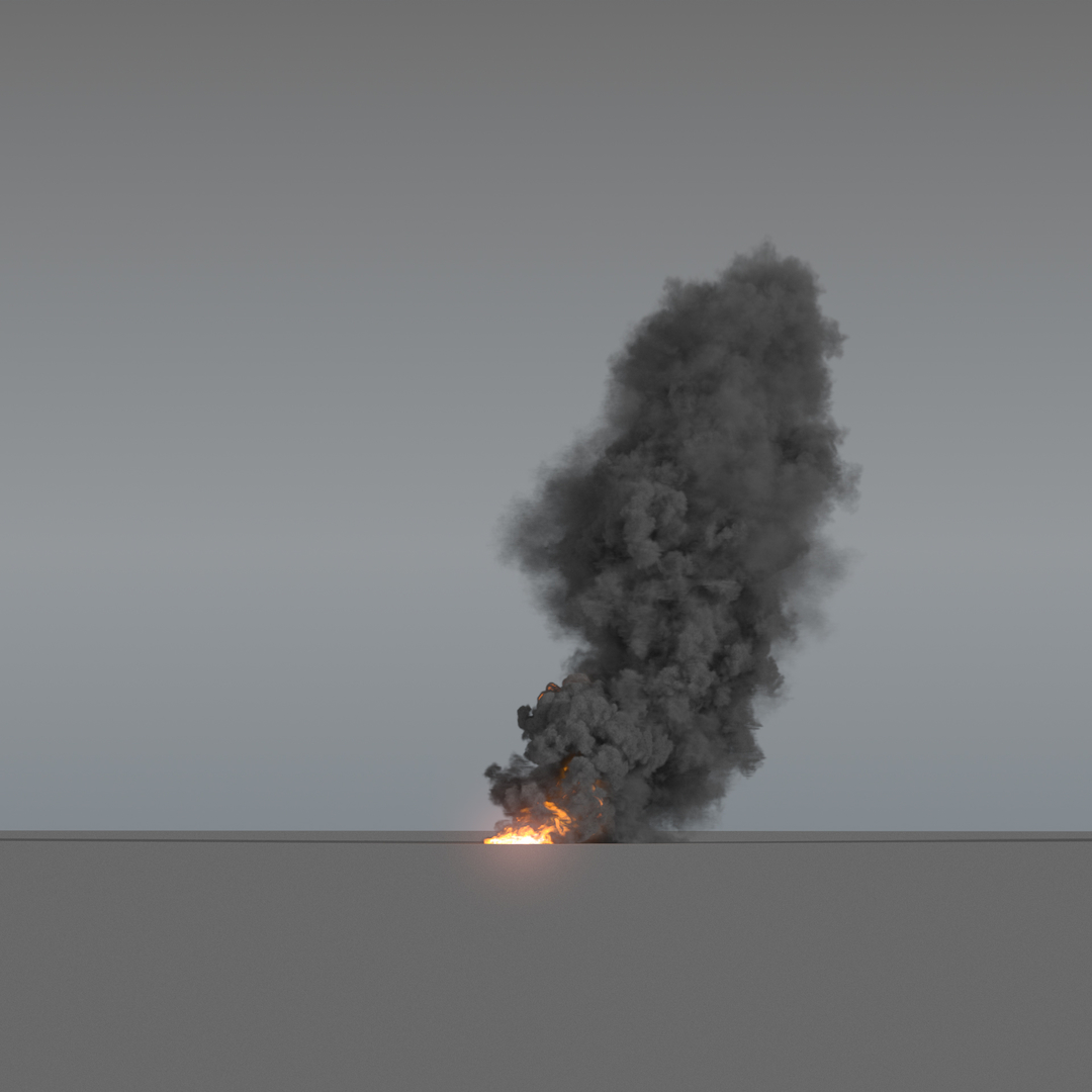 Smoke column 03 large 3D model - TurboSquid 1648881