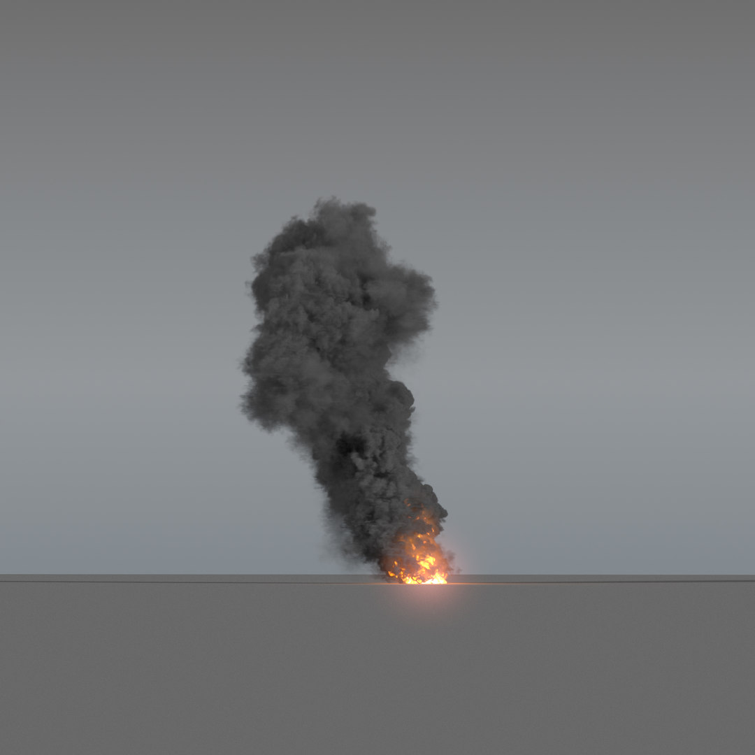Smoke column 02 large 3D model - TurboSquid 1649110
