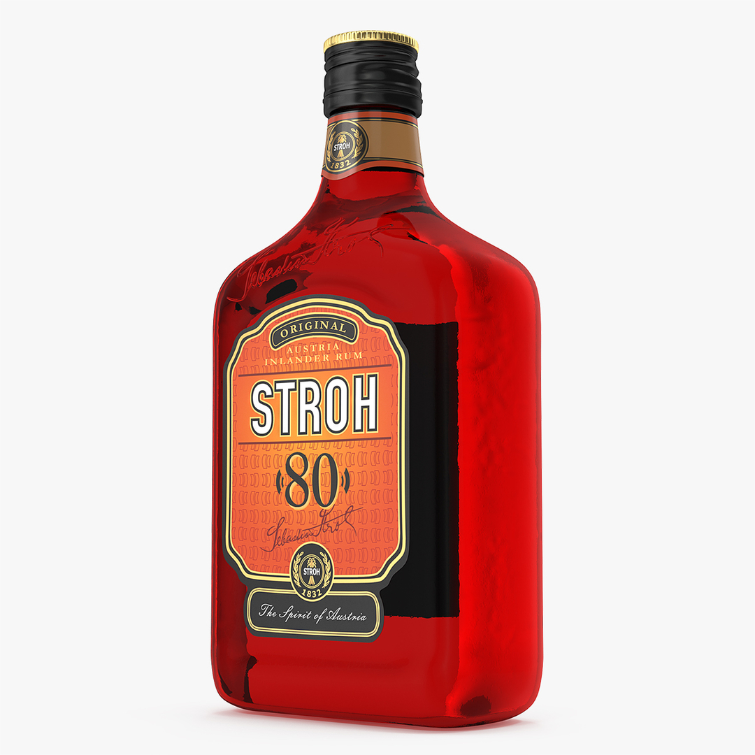 Stroh 80 rum bottle 3D model - TurboSquid 1649345