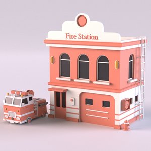 3D Fire-Station Models | TurboSquid