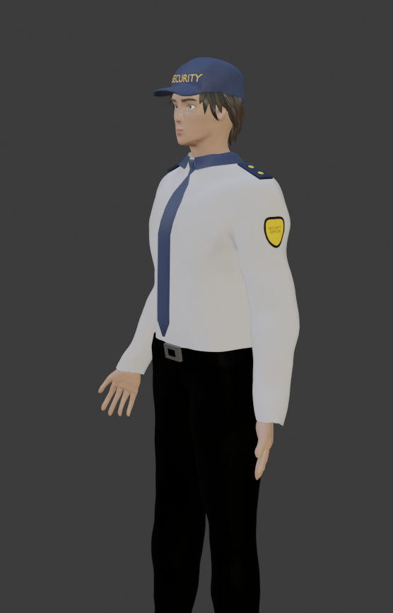 3D model security guard - TurboSquid 1649446