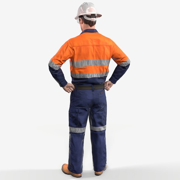 3d model safety worker rig