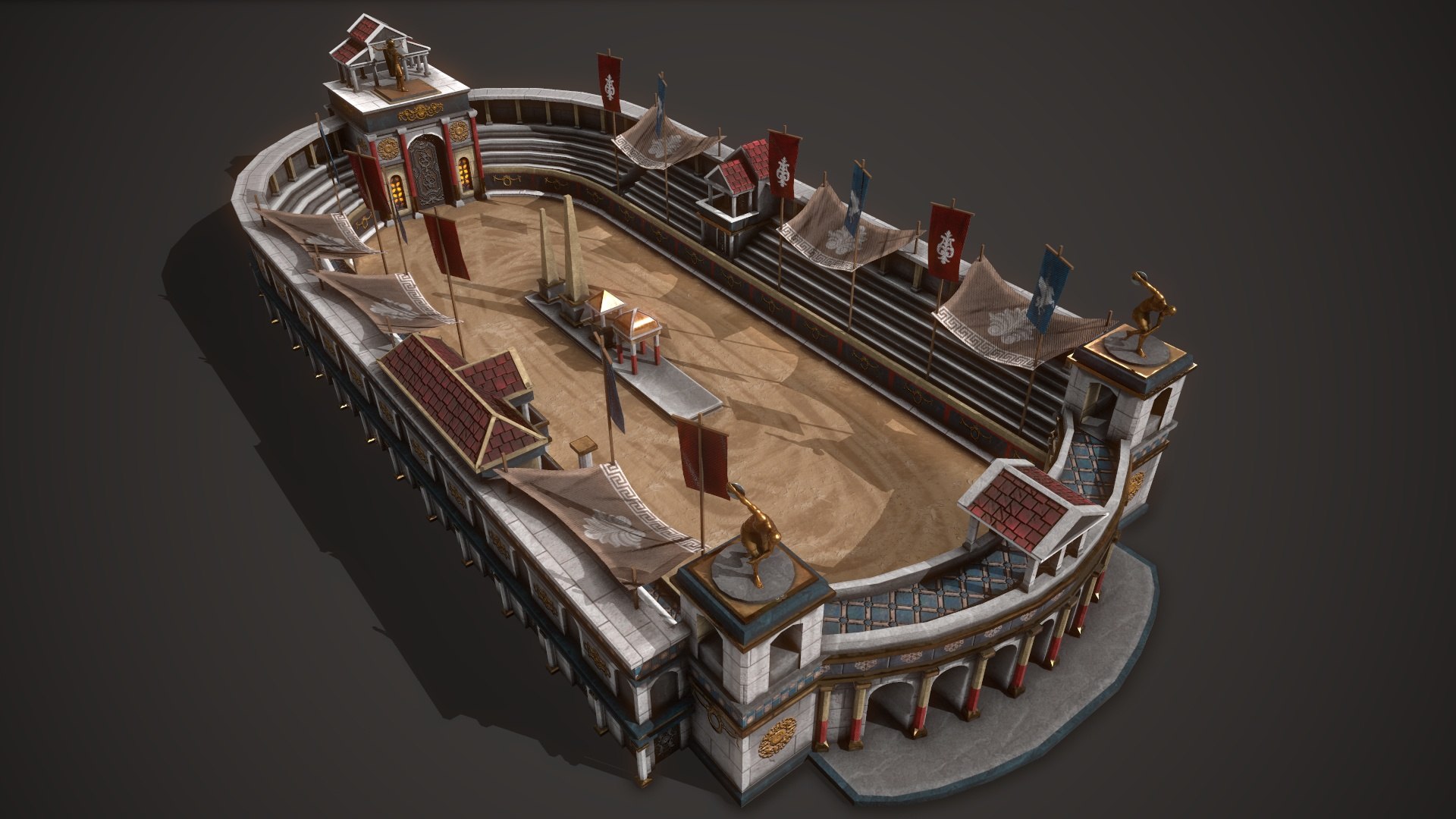 Ancient circus maximus model - TurboSquid 1649688