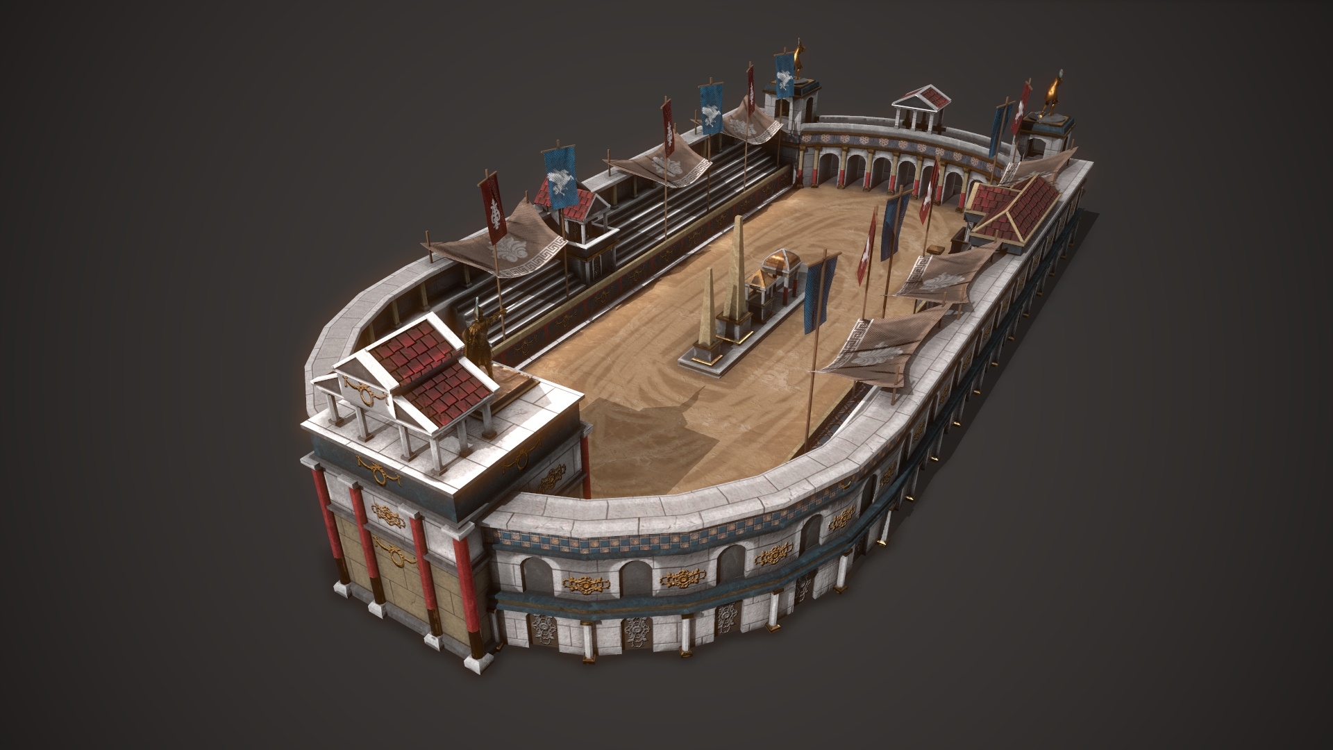 Ancient circus maximus model - TurboSquid 1649688