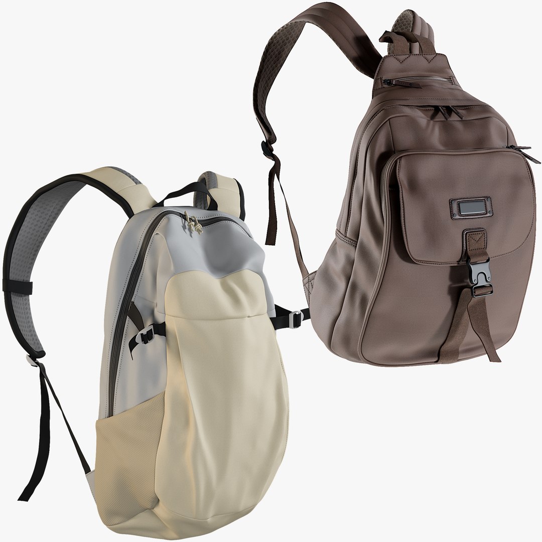 Realistic backpack 4 collections 3D model - TurboSquid 1649796