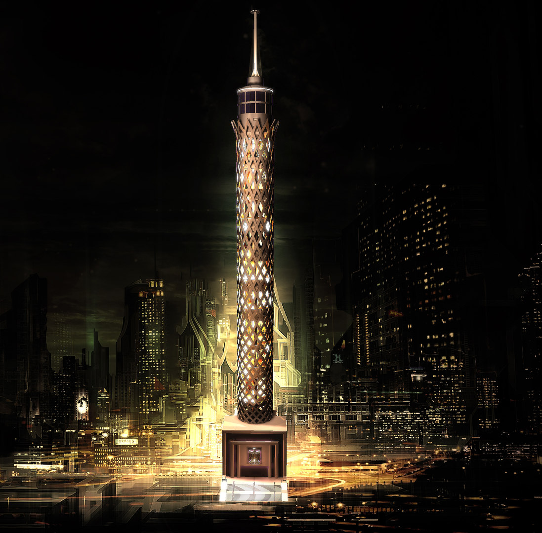 Cairo tower 3D model - TurboSquid 1649916