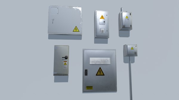 3D pack electrical boxes model - TurboSquid 1593232