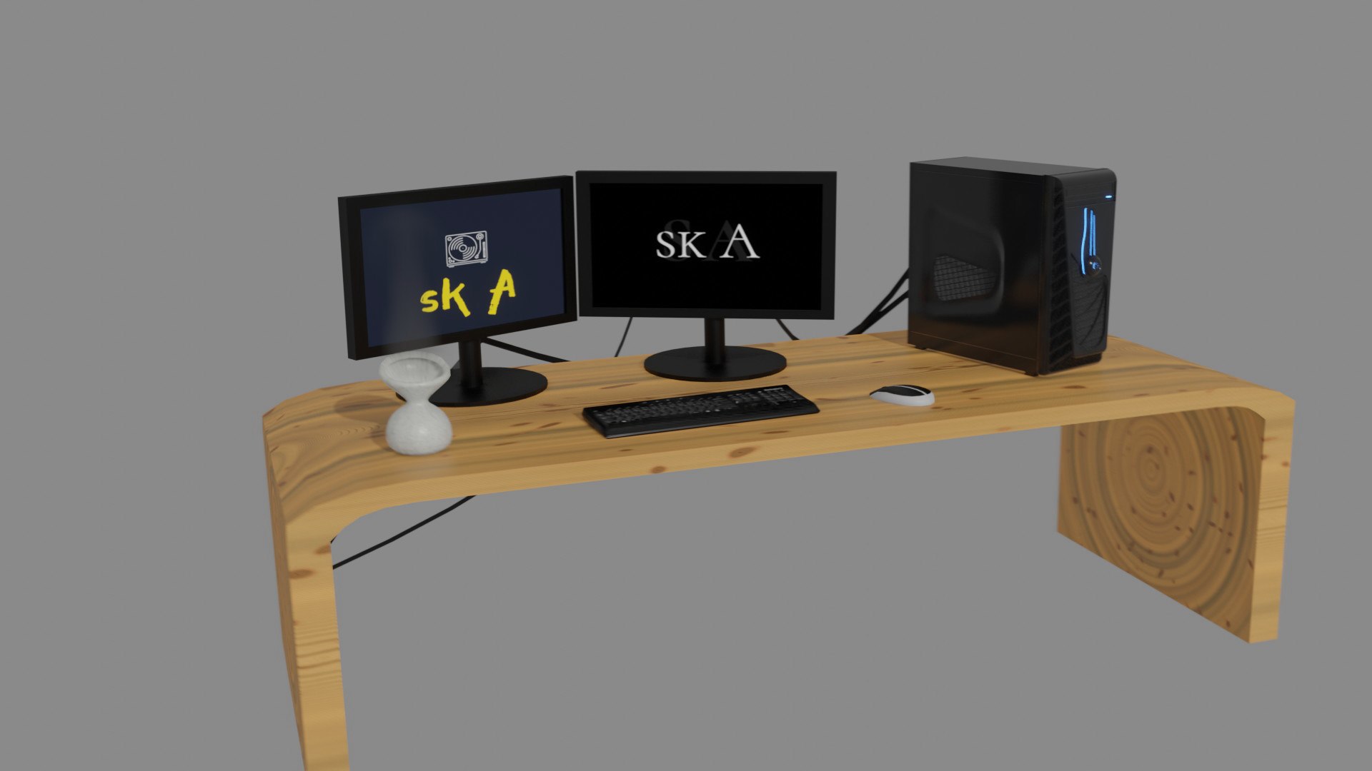 3D basic pc setup - TurboSquid 1650020