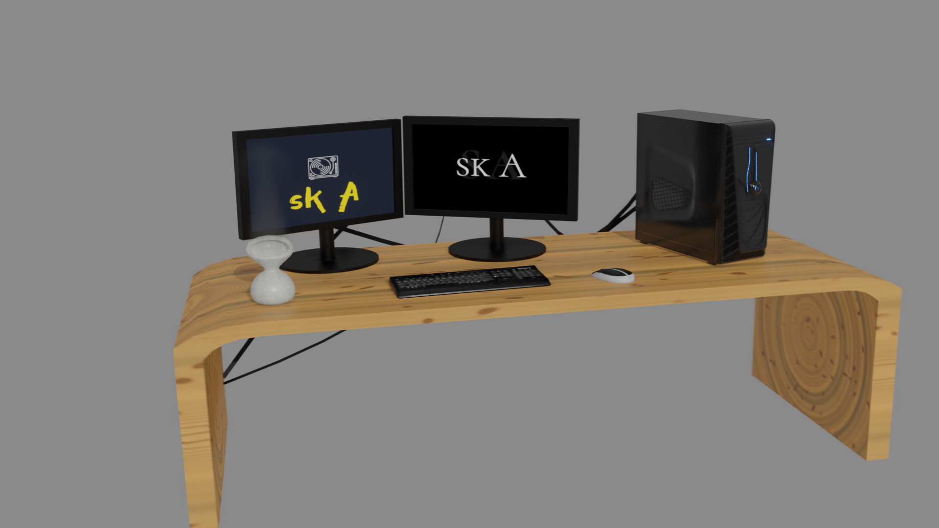 3D basic pc setup - TurboSquid 1650020