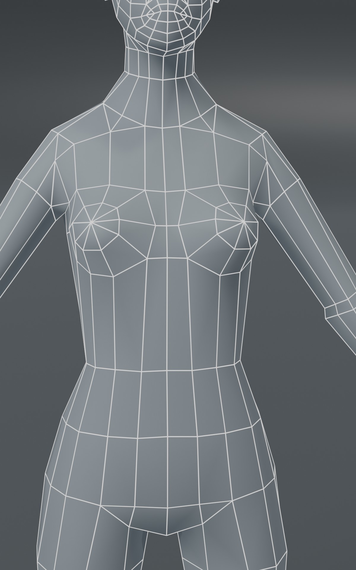 3D female body base mesh model - TurboSquid 1650305