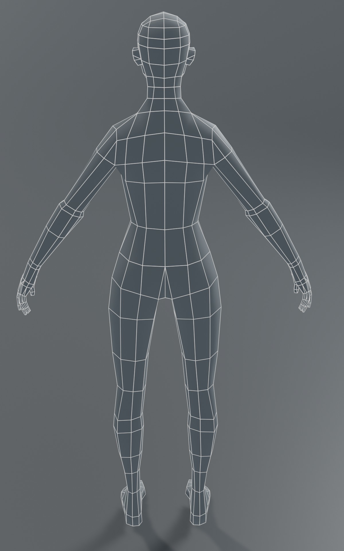 3D female body base mesh model - TurboSquid 1650305