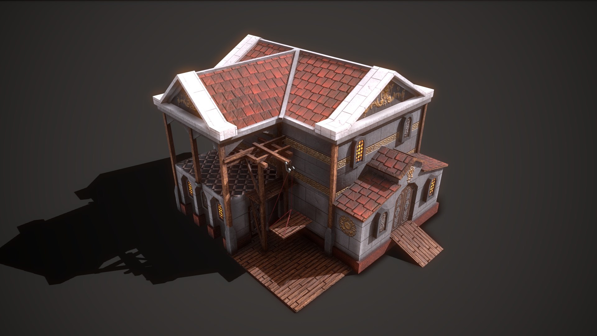 Ancient warehouse 3D model - TurboSquid 1650384