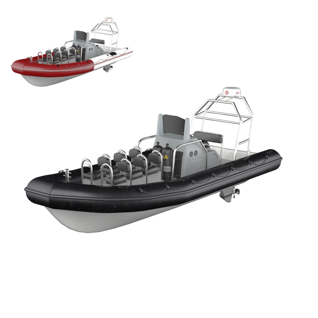 3D rhib boat - tx760 - TurboSquid 1650615