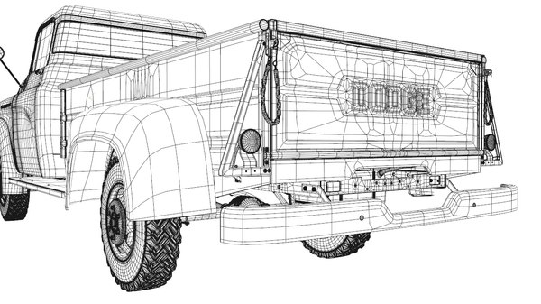 3D dodge power wagon model - TurboSquid 1646778