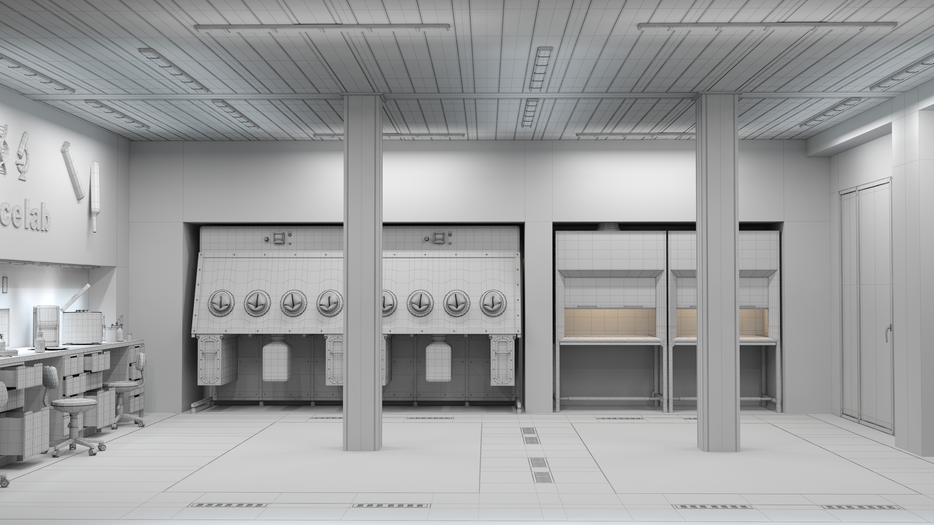 3D scientific laboratory lab - TurboSquid 1650952