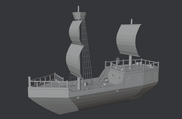 Animowany statek piracki Model 3D - TurboSquid 1643829