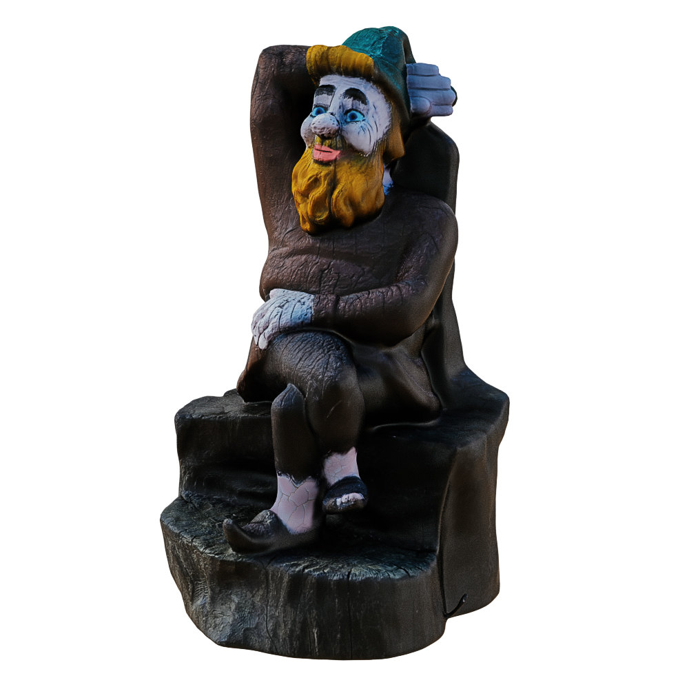 3D garden figurine gnome sitting - TurboSquid 1651336